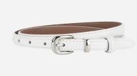 China Canvas Woven Belt, Leather Trim Belt, Silver Buckle, Stretch Belt, Two-Tone Casual Belt, Versatile Belt for Jeans for sale
