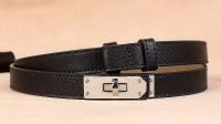 China Adjustable belt, alloy buckle, leather texture, fashion accessory, minimalist design, skirt accessory, dress accessory for sale