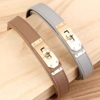 China Adjustable belt, alloy buckle, leather texture, fashion accessory, minimalist design, skirt accessory, dress accessory for sale