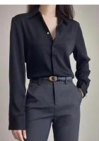 China Women's double-sided genuine leather belt, fashionable solid jeans belt, Instagram style, plate buckle, high-quality women's belt, minimalist for sale