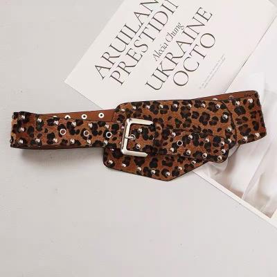 China 2026 new rivet wide waist belt, Y2K baddie women's belt, retro belt accessory, wide and narrow belts for sale