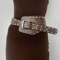 China 2026 new rivet wide waist belt, Y2K baddie women's belt, retro belt accessory, wide and narrow belts for sale