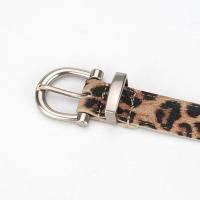 China Custom belt leopard print belt alloy pin buckle versatile pairs with jeans decorative women's belt for sale