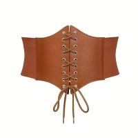 China Retro ultra-wide waist-cinching high-waist belt fashion accessory cosplay knight dress medieval European women's costume for sale