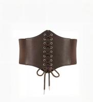 China Retro ultra-wide waist-cinching high-waist belt fashion accessory cosplay knight dress medieval European women's costume for sale