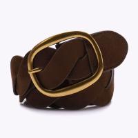 China Wide retro braided faux fur waist belt, Maillard-style coat dress decorative belt for fashionistas for sale