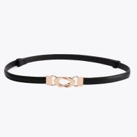 China New hook-and-loop adjustable belt for women, versatile and minimalist, perfect with dresses and coats, slimming waistline, thin and easy to carry and store. for sale