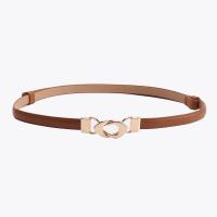 China New hook-and-loop adjustable belt for women, versatile and minimalist, perfect with dresses and coats, slimming waistline, thin and easy to carry and store. for sale