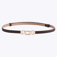 China New hook-and-loop adjustable belt for women, versatile and minimalist, perfect with dresses and coats, slimming waistline, thin and easy to carry and store. for sale