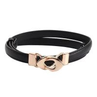China New hook-and-loop adjustable belt for women, versatile and minimalist, perfect with dresses and coats, slimming waistline, thin and easy to carry and store. for sale