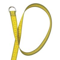 China Double-sided printed tape measure belt, scale tool ruler, soft tape, alloy double-ring buckle, quirky trendy belt for sale