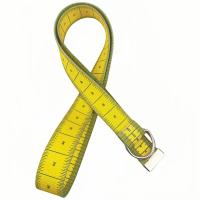 China Double-sided printed tape measure belt, scale tool ruler, soft tape, alloy double-ring buckle, quirky trendy belt for sale