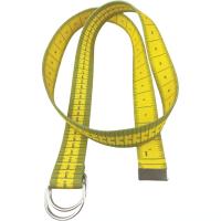 China Double-sided printed tape measure belt, scale tool ruler, soft tape, alloy double-ring buckle, quirky trendy belt for sale