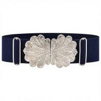 China Hot Sale Casual Alloy Buckle Adjustable Elastic Flexible Woven Fashion Women Belts for Wholesale Price for sale