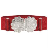 China Hot Sale Casual Alloy Buckle Adjustable Elastic Flexible Woven Fashion Women Belts for Wholesale Price for sale