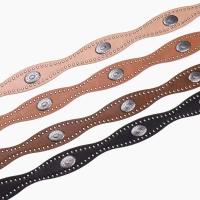 China Fashion Women's Design Rivet Studs Belt Genuine Leather With Zinc Alloy  Buckle Belts for sale