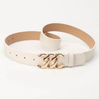 China New Fashionable Thin Belt Multi-Color Women's Belts Twisted Gold Buckle Ladies Belt Faux Leather Adjustable for Jeans Dresses for sale