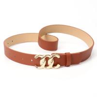 China New Fashionable Thin Belt Multi-Color Women's Belts Twisted Gold Buckle Ladies Belt Faux Leather Adjustable for Jeans Dresses for sale
