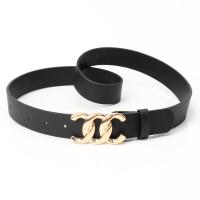 China New Fashionable Thin Belt Multi-Color Women's Belts Twisted Gold Buckle Ladies Belt Faux Leather Adjustable for Jeans Dresses for sale