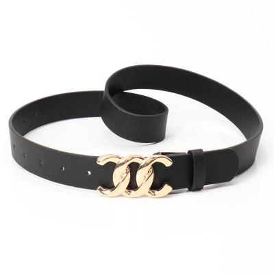 China New Fashionable Thin Belt Multi-Color Women's Belts Twisted Gold Buckle Ladies Belt Faux Leather Adjustable for Jeans Dresses for sale