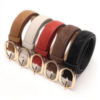 China Soft Textured PU Leather Belts for Women Clothing Accessory Manufacturer Customized Logo in Buckle or Belts for sale