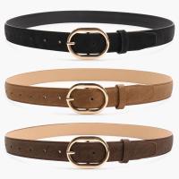 China Soft Textured PU Leather Belts for Women Clothing Accessory Manufacturer Customized Logo in Buckle or Belts for sale