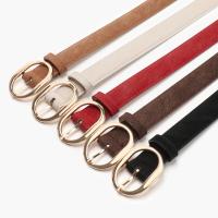 China Soft Textured PU Leather Belts for Women Clothing Accessory Manufacturer Customized Logo in Buckle or Belts for sale