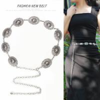 China Wholesale Fashion Metal Chain Women's Belts Waist Chain Belts for Lady Dresses for sale