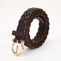 China Customazined Adjustable Fit For Dress & Jeans Woven Belt For Women - Personalized Ladies Braided Belt Custom Buckle for sale