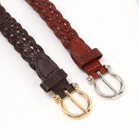 China Customazined Adjustable Fit For Dress & Jeans Woven Belt For Women - Personalized Ladies Braided Belt Custom Buckle for sale
