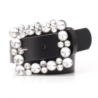 China Factory Ladies Diamond-Encrusted Europe And The United States Cross-Border Belt Women Fashion Rhinestone High-Grade Women'S Belt for sale