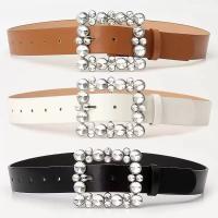 China Factory Ladies Diamond-Encrusted Europe And The United States Cross-Border Belt Women Fashion Rhinestone High-Grade Women'S Belt for sale