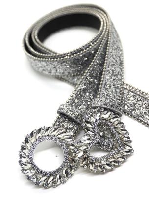 China All Match Personality Belt Trend New Rhinestone Sequin with Waist Belt Women Clothing Accessories Factory Direct Spot Belt for sale