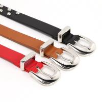 China Manufacture Price Women Alloy Buckle PU Strap Studded Rivet Waist Belt Decorative Handmade Waistband Casual Waist Belt for sale