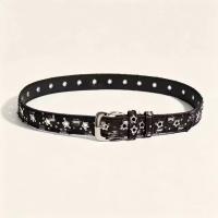 China Western Styple PU Leather Belt For Women Belt Manufacturer Vintage Buckle Classic Cowgirl Daily Fashion Decorative Accessory for sale