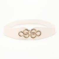 China Elastic Wide Body Waist Belts For Women Ladies Stylish Dress Gold Buckle Belts for Daily Versatile Female Waist Decorative Accessory for sale