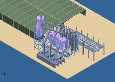 China High Efficiency Pneumatic Flashing Dryer 150-300°C Hot Air System for 40-80% Pulp Moisture Reduction for sale