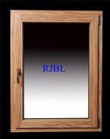 China Composite 6063 Wood Aluminum Windows 12mm With Double Glazing for UAE market for sale