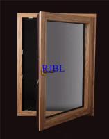 China Fluorine Carbon Coating Wood Aluminum Windows 6mm With German Hardware for sale