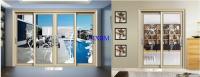 China Residential Series Solid Aluminum Sliding Doors With Smooth Push Feeling for sale