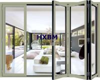 China EPDM External Aluminum Folding Doors 12A Glass 75mm Depth for sale