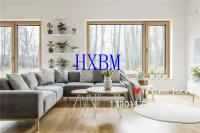 China Anti Shaping soundproof 5mm Triple Glass aluminum clad Oak Wood Windows for sale