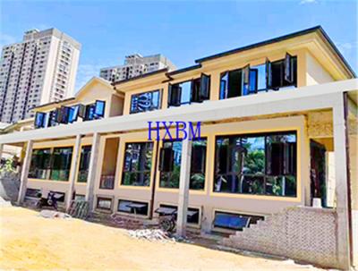 China Residential Anodized color 5mm 12A double Glasses Aluminium Frame casement Windows for sale