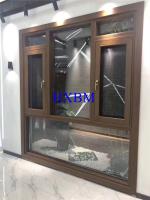 China 6063 -T5 12A Glass Powder Coated Aluminum Casement Windows for sale