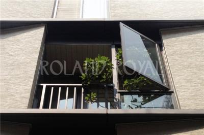 China Wood Grain 0.76 PVB Aluminum Casement Windows Double Glazed for sale