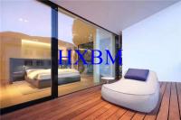 China Hurricane Proof HOPO Hardware Aluminum Sliding Doors 102mm Depth for sale