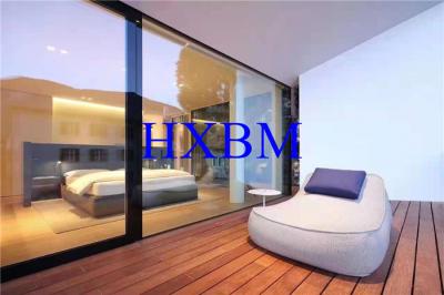 China Hurricane Proof HOPO Hardware Aluminum Sliding Doors 102mm Depth for sale