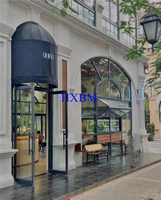 China Laminated Glass Stormproof Aluminum Casement Windows Powder Color for sale
