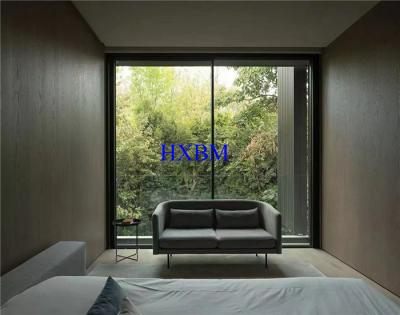 China Large view PVDF Color Double Glazed Aluminium Sliding Doors EPDM Gasket for sale
