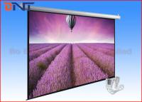China Retractable Tensioned Projection Projector Screen 120 Inch With Romote for sale